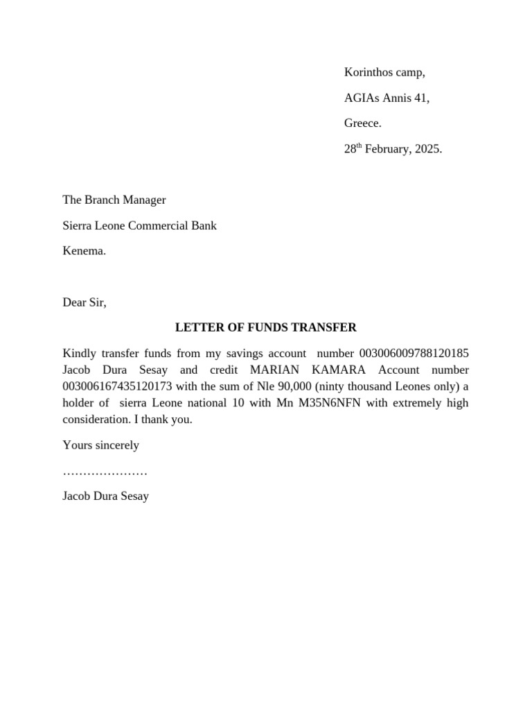 Letter 1 | PDF