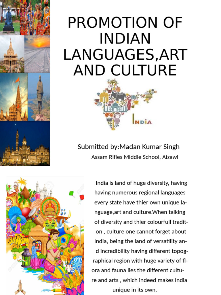 Promotion of Indian Languages Art Culture by Madan Kumar Singh Arms ...