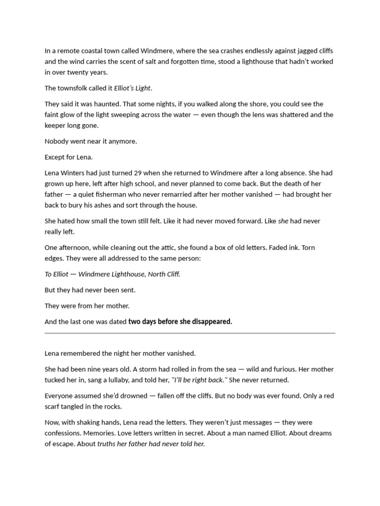 Letters From The Lighthouse | PDF