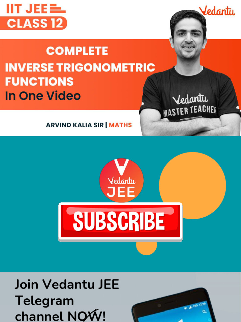 Complete Inverse Trigonometric Functions One Shot Pdf Function