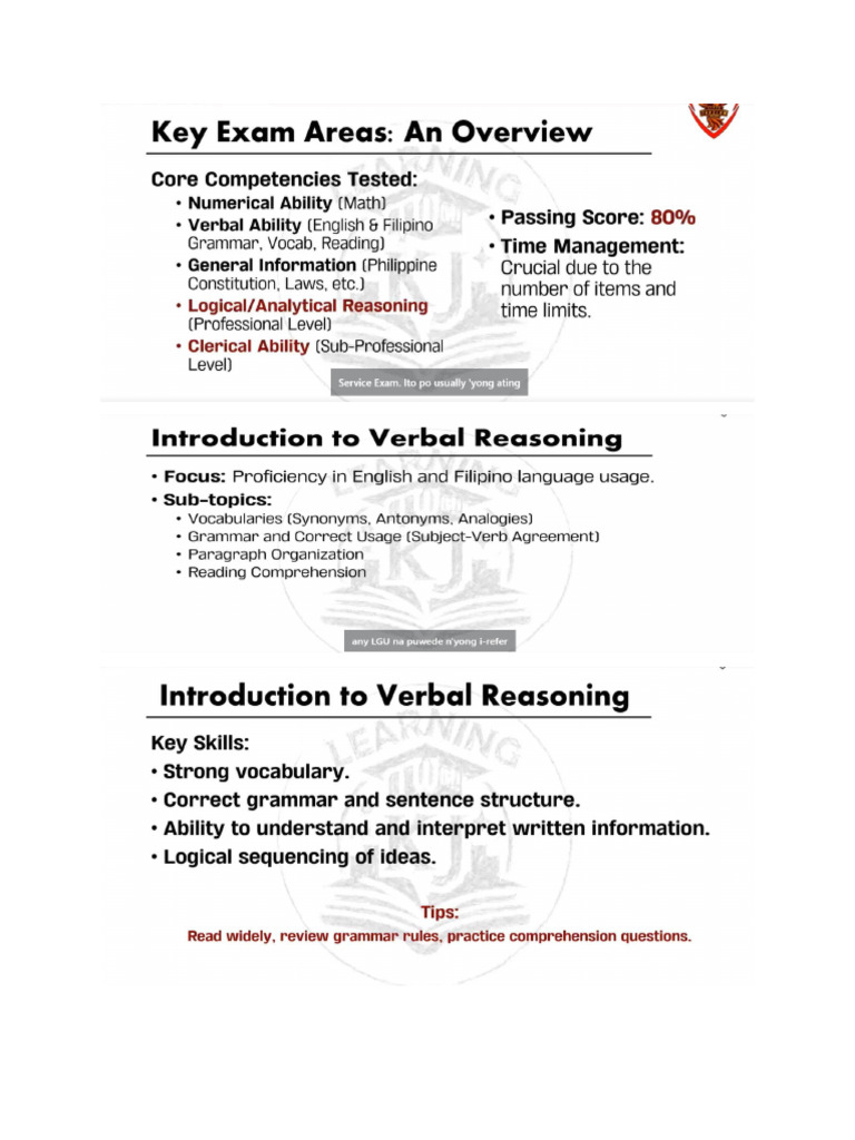 Day 7 Verbal Reasoning | PDF
