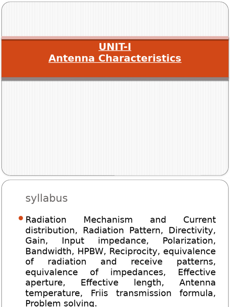 Unit-1 Awp Material | PDF | Antenna (Radio) | Radio