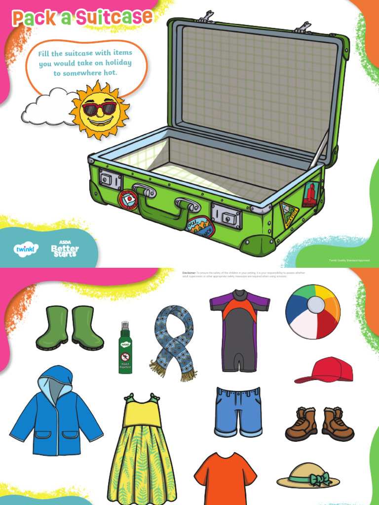 Summer Holiday Clothes Sorting Activity Ver 1 | PDF