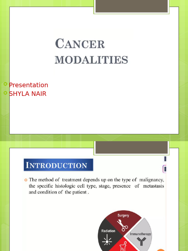 Presentation CA Modalities | PDF
