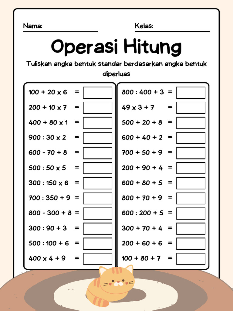 Operasi Hitung Kelas 4 | PDF