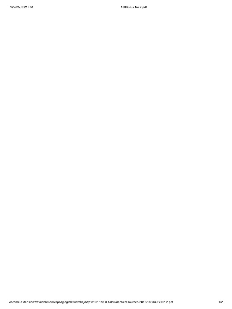 18033-Ex No 2 | PDF