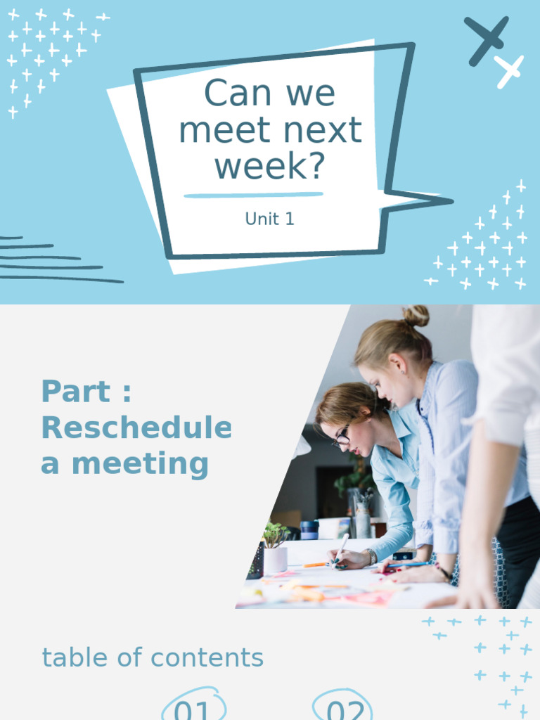 Expanding - Day 2 - Reschedule A Meeting | PDF