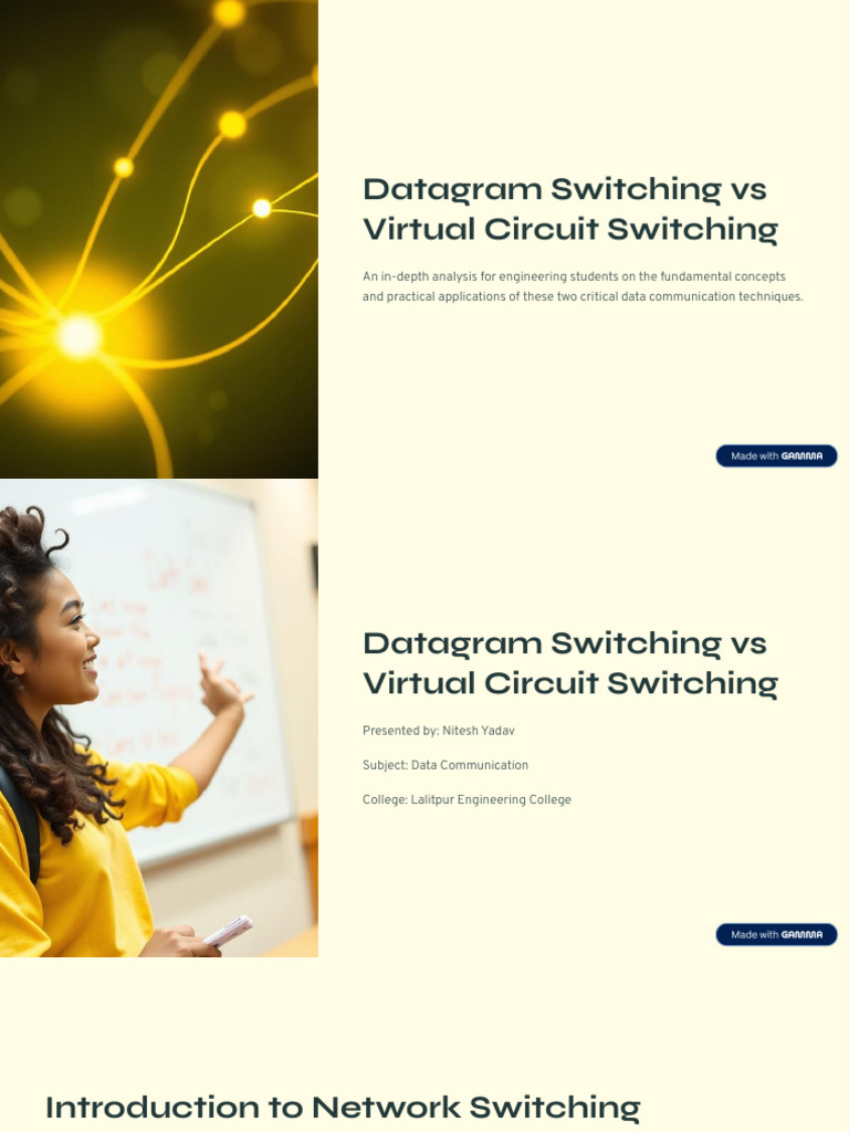 Datagram Switching Vs Virtual Circuit Switching | PDF | Packet Switching | Computer Network