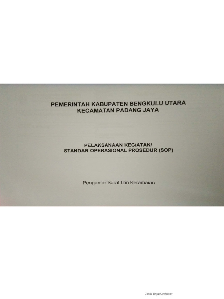 C.4.SOP Kasi Trantib | PDF