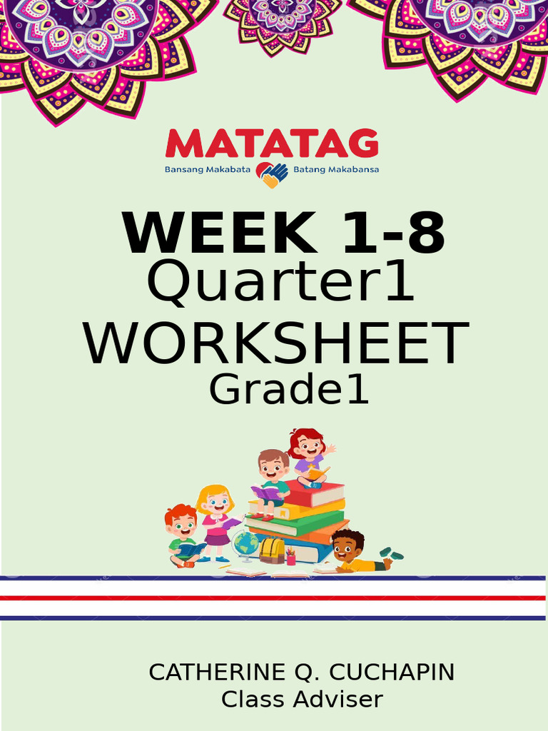 Homeroom Guidance Worksheet Quarter 1 | PDF