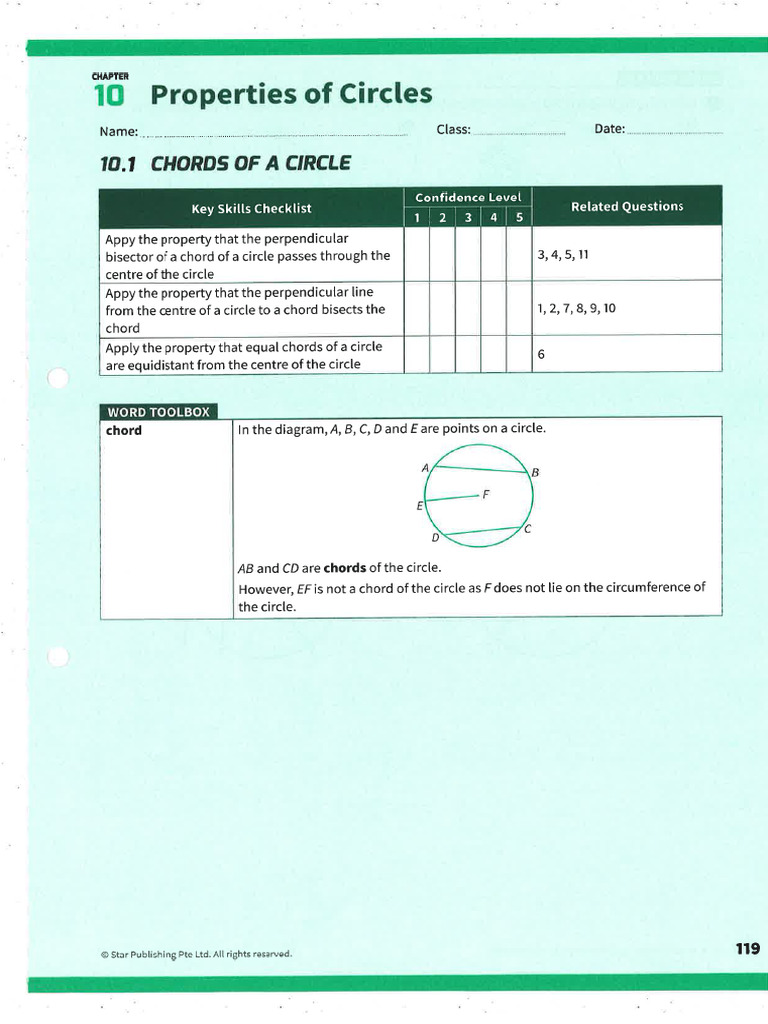Chapter 10 Properties of Circles | PDF