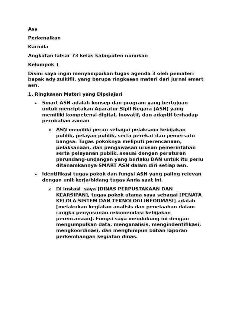 Smart Asn Learning Jurnal | PDF