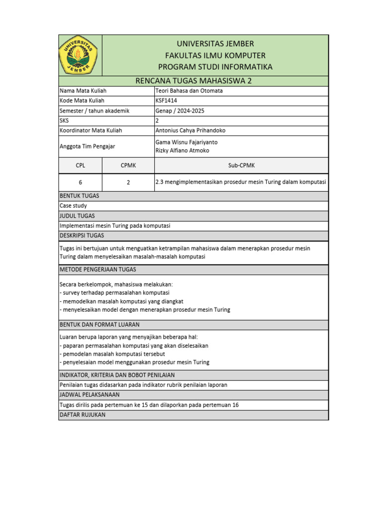 09-RTM 2 Teori Bahasa Otomata If 2425-2 | PDF