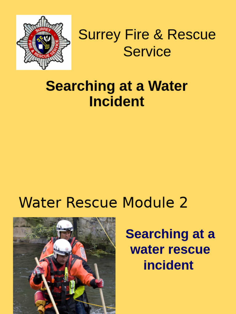 Water Rescue Search Techniques | PDF | Water