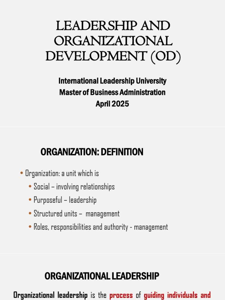 Organizational Development Strategies | PDF | Organization Development ...