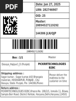 Waybill Template | PDF