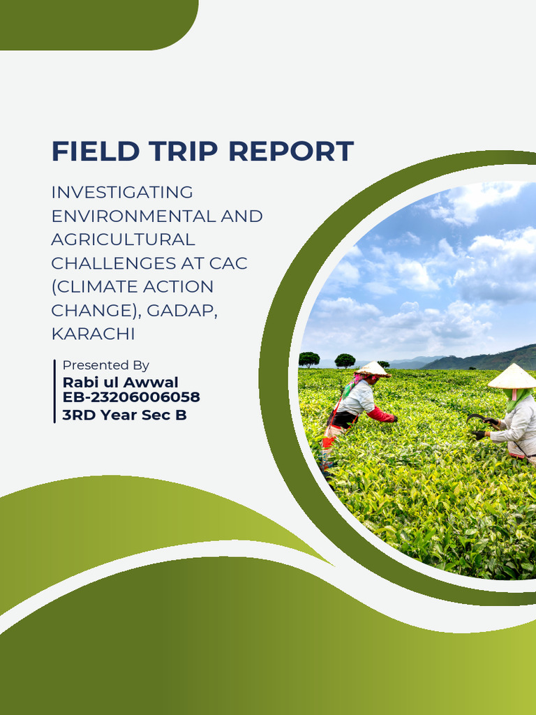 Field Trip Report | PDF | Agriculture | Sustainable Agriculture