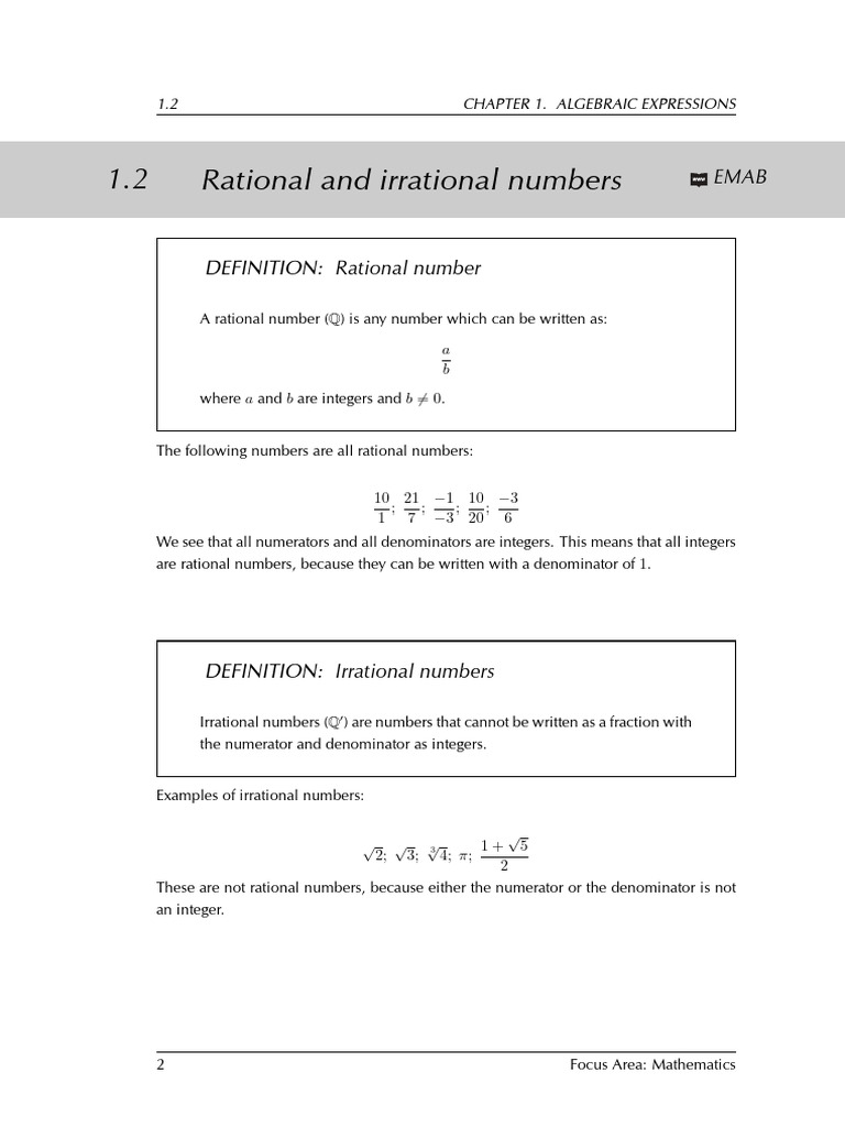 Is 20/6 Rational or Irrational? | PDF | Numbers | Rational Number