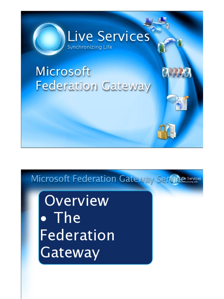 03-Federation Gateway Service | PDF | Active Directory | Digital Technology