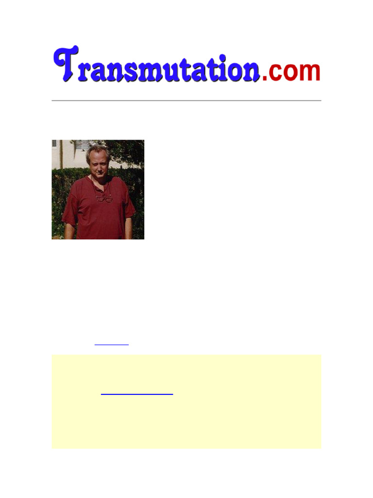 Transmutation of Metals Into Gold DR Champion | PDF | Smelting ...