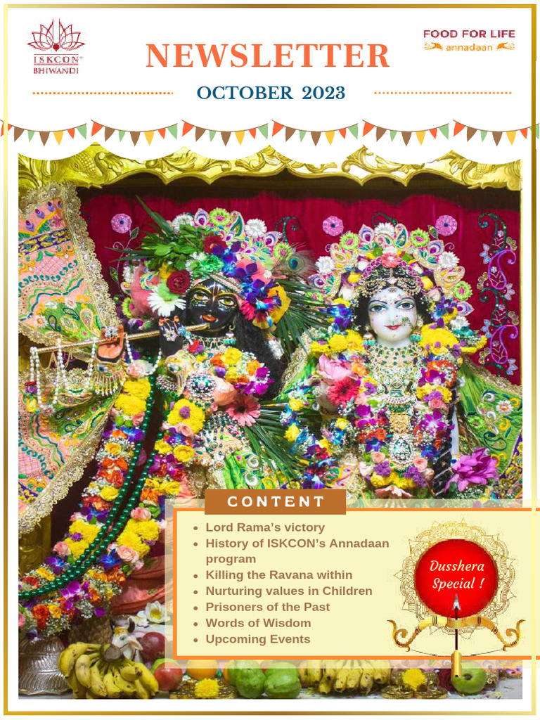 ISKCON - October Newsletter-2 | PDF | Sita | Rama