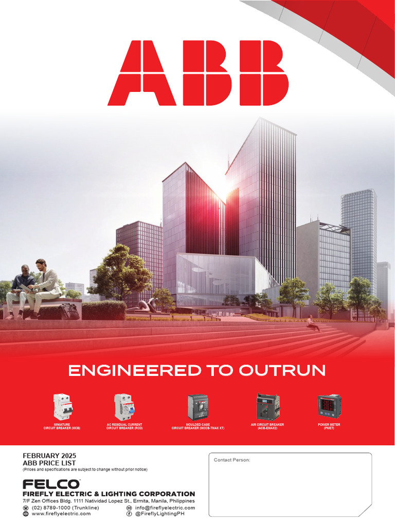 ABB Circuit Breaker Price List 2025 | PDF | Electric Power | Electricity