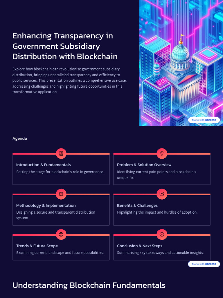 Enhancing Transparency in Government Subsidiary Distribution With ...