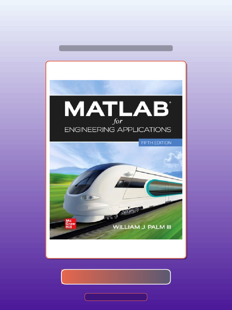 MATLAB For Engineering Applications 5th Edition Palm HQ File Fast ...