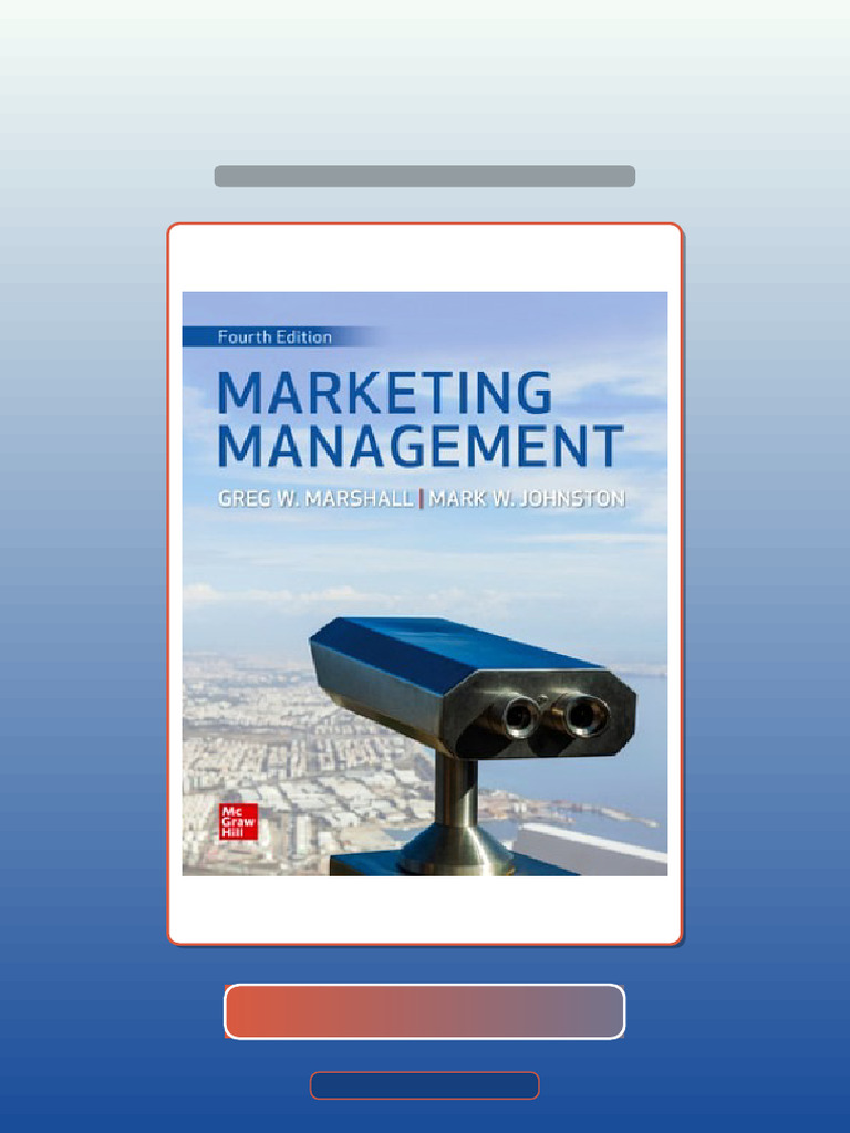 Marketing Management 4th Edition Marshall HQ File Fast Access | PDF ...