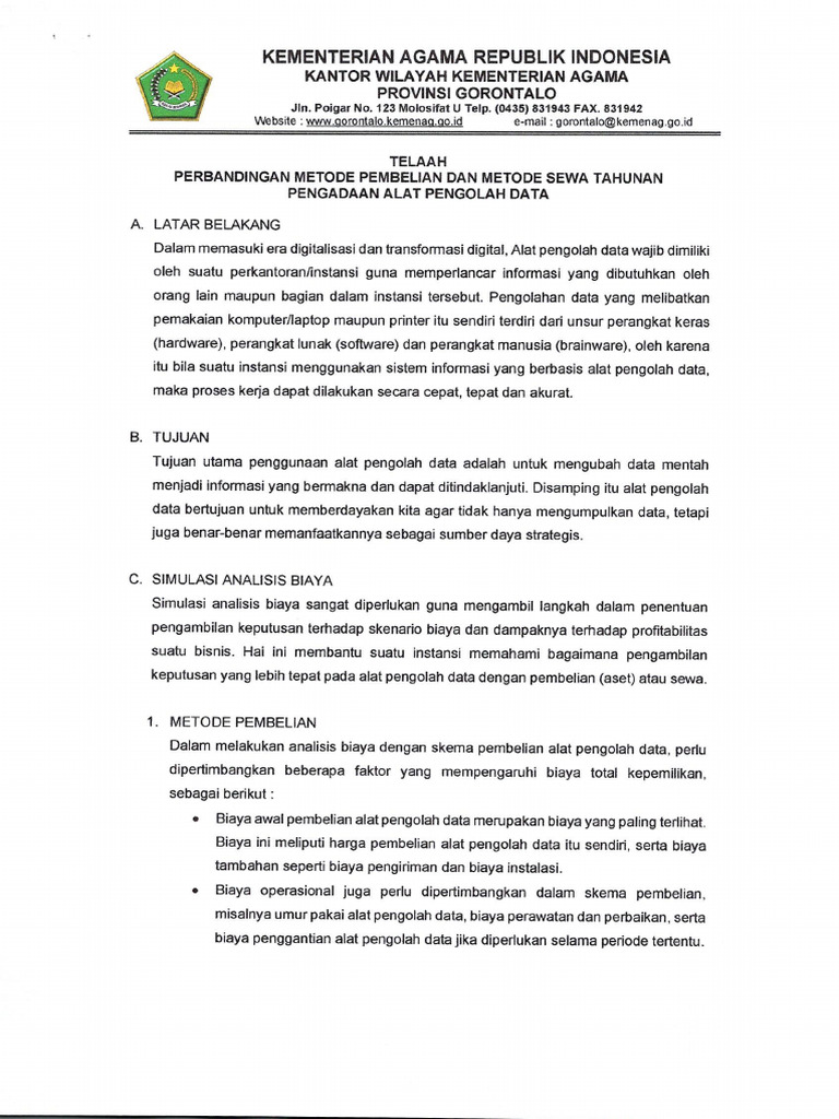 Telaah Perbandingan Metode Pengadaan | PDF