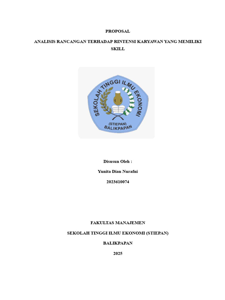 Proposal Yunita | PDF