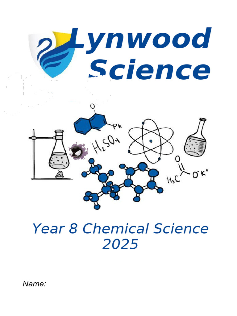 Year 8 Chemical Science Workbook | PDF | Chemical Substances | Matter