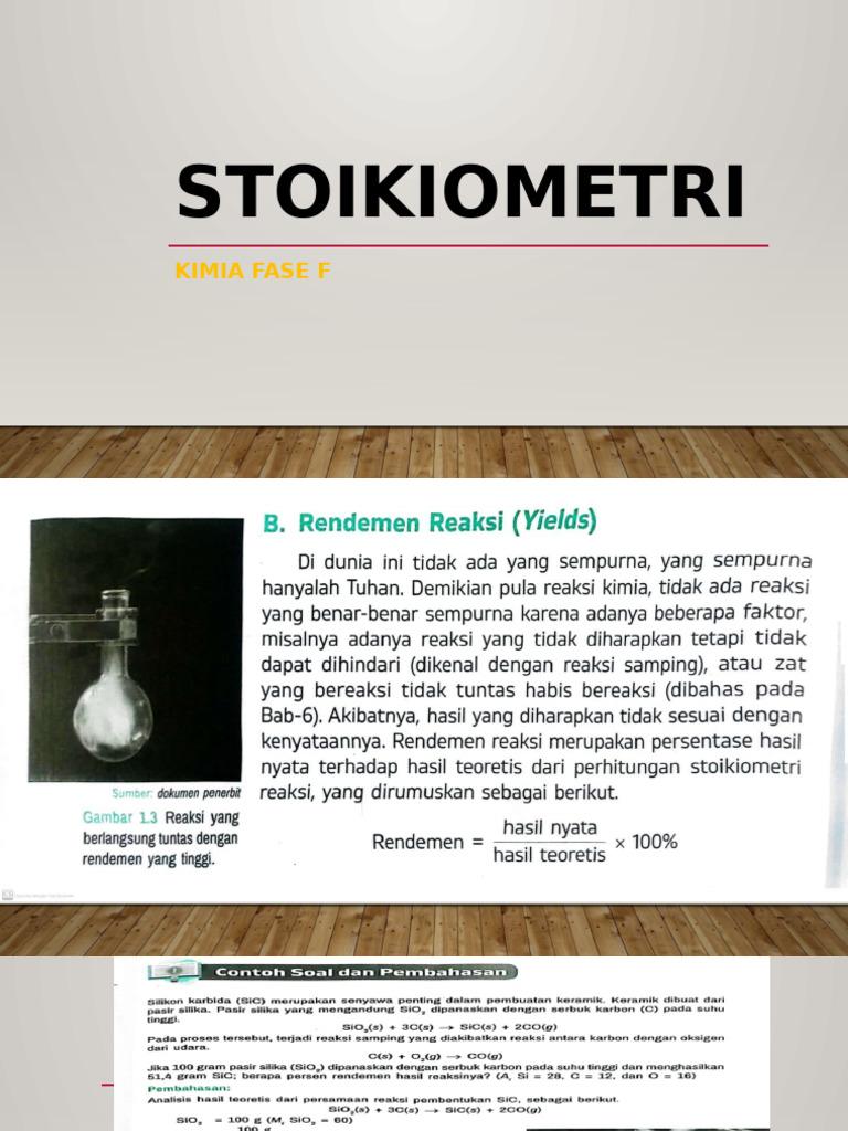 Stoikiometri Rendemen | PDF