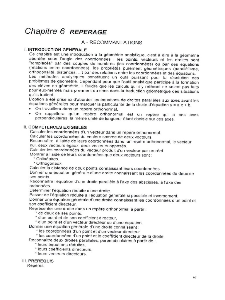 CH6 - Reperages Recommandations | PDF