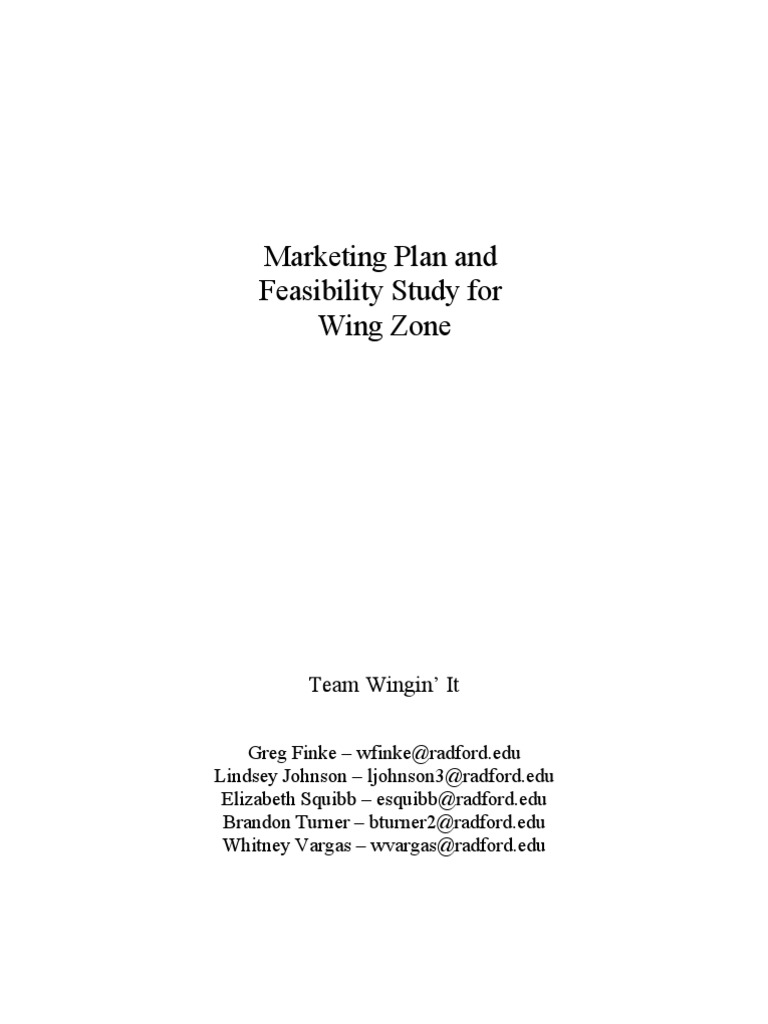 Wing Zone Marketing Plan for Charlottesville | PDF | Franchising ...
