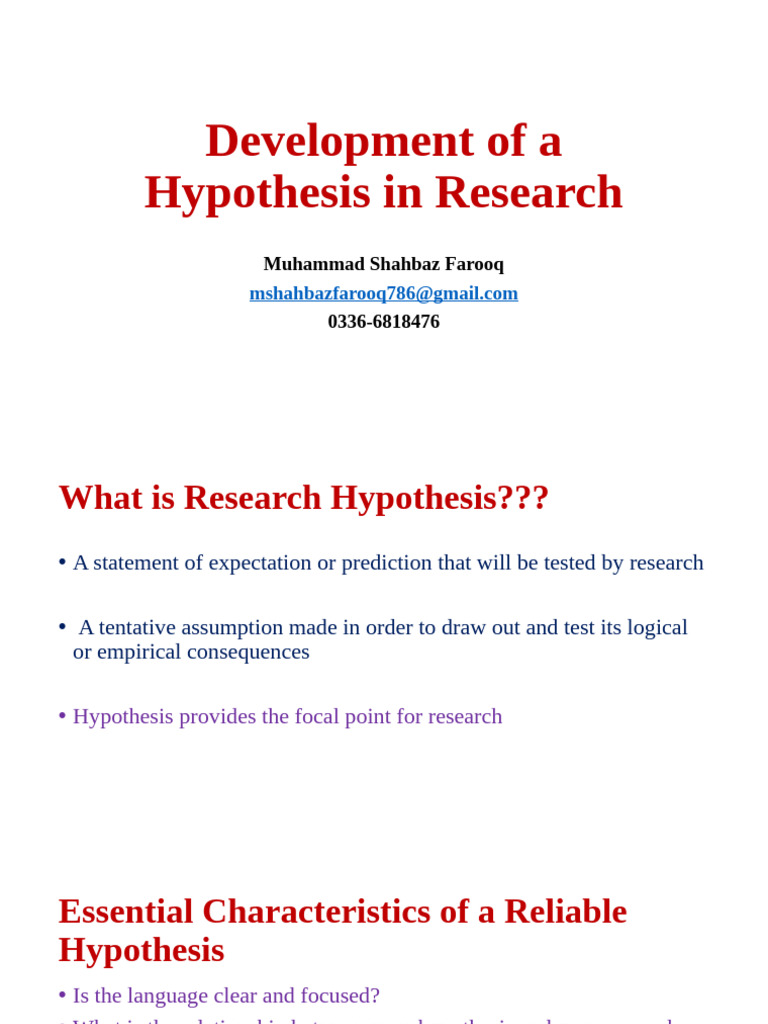 4th Lecture Shahbaz 20-10-2021 | PDF | Hypothesis | Falsifiability