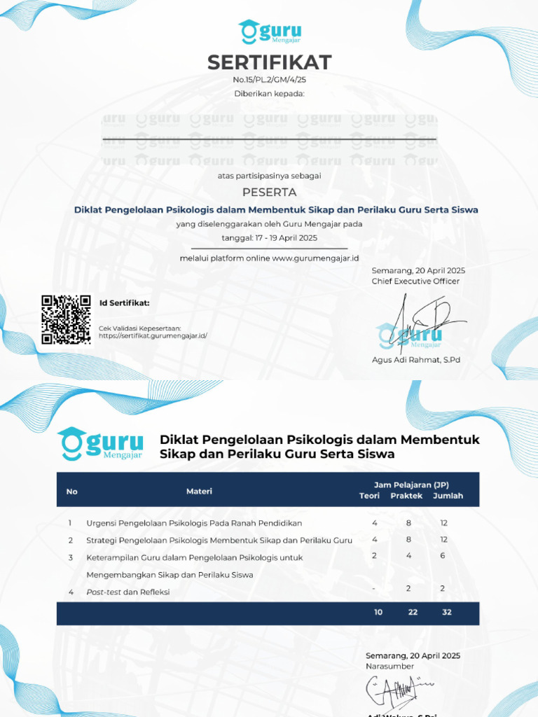 Sertifikat S15 2503564 | PDF