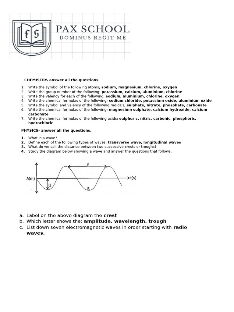 Gce Math Test | PDF
