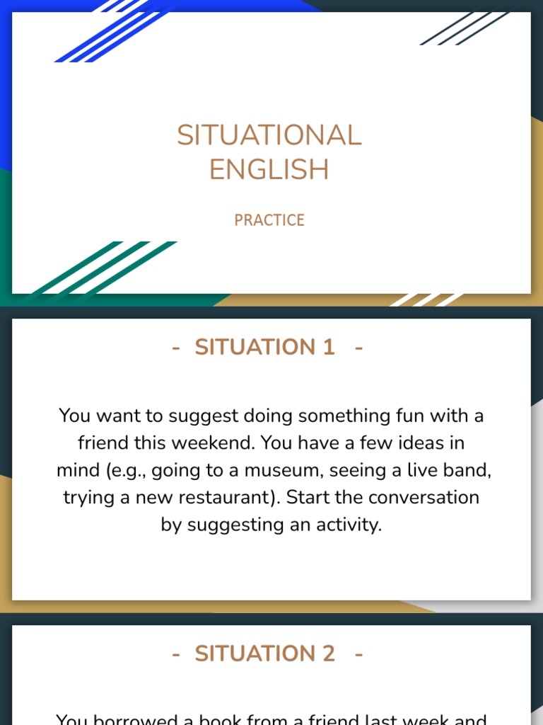 Situational English Conversations Guide | PDF