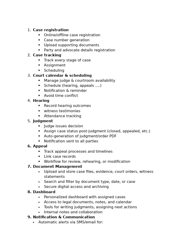 Comprehensive Case Management System | PDF