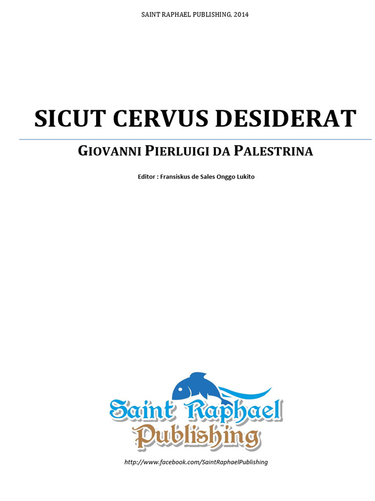 Sicut Cervus Desiderat Full Palestrina | PDF