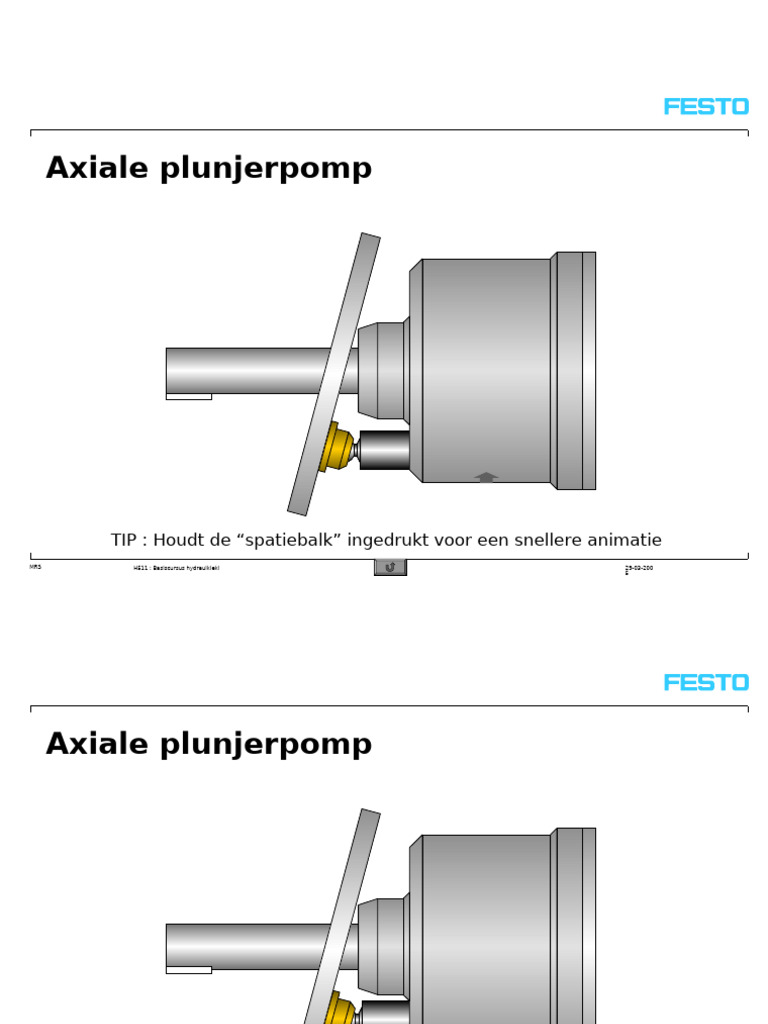Animatie 01 - Axiale Piston Pump | PDF