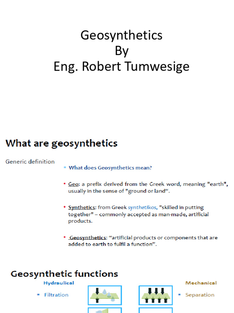 Geosynthetics | PDF