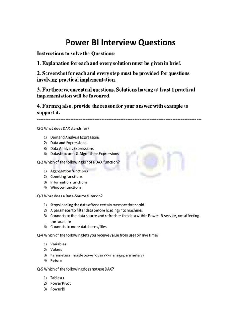 Interview Questions | PDF