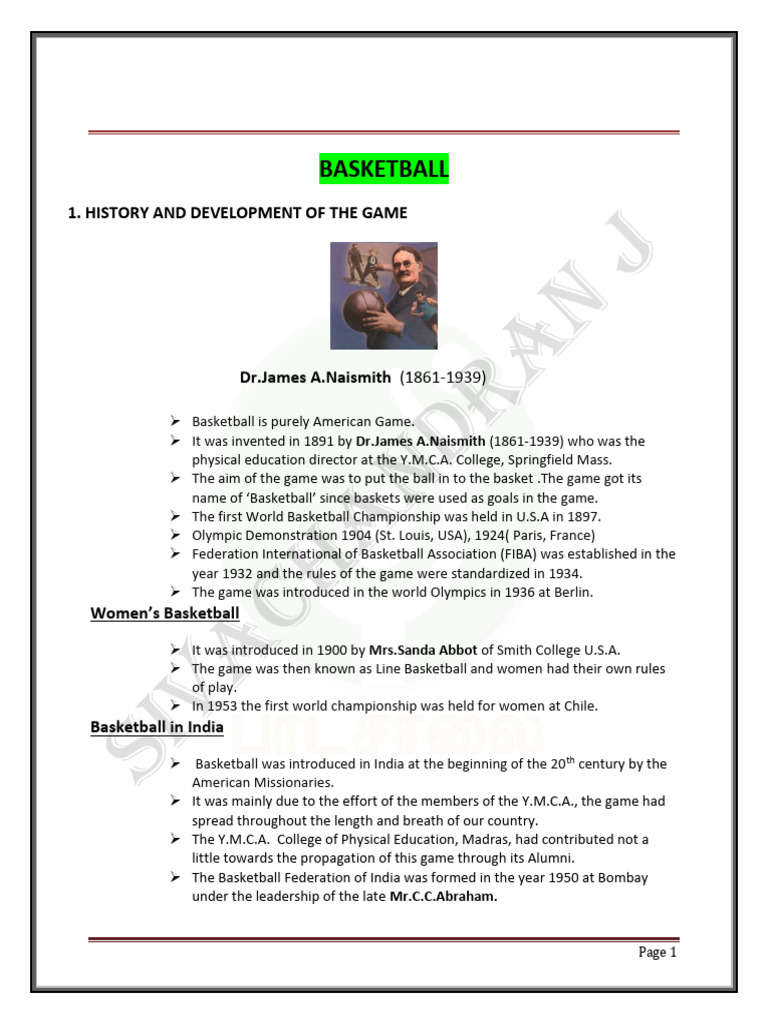 Basketball | PDF | Sports | Ball Games