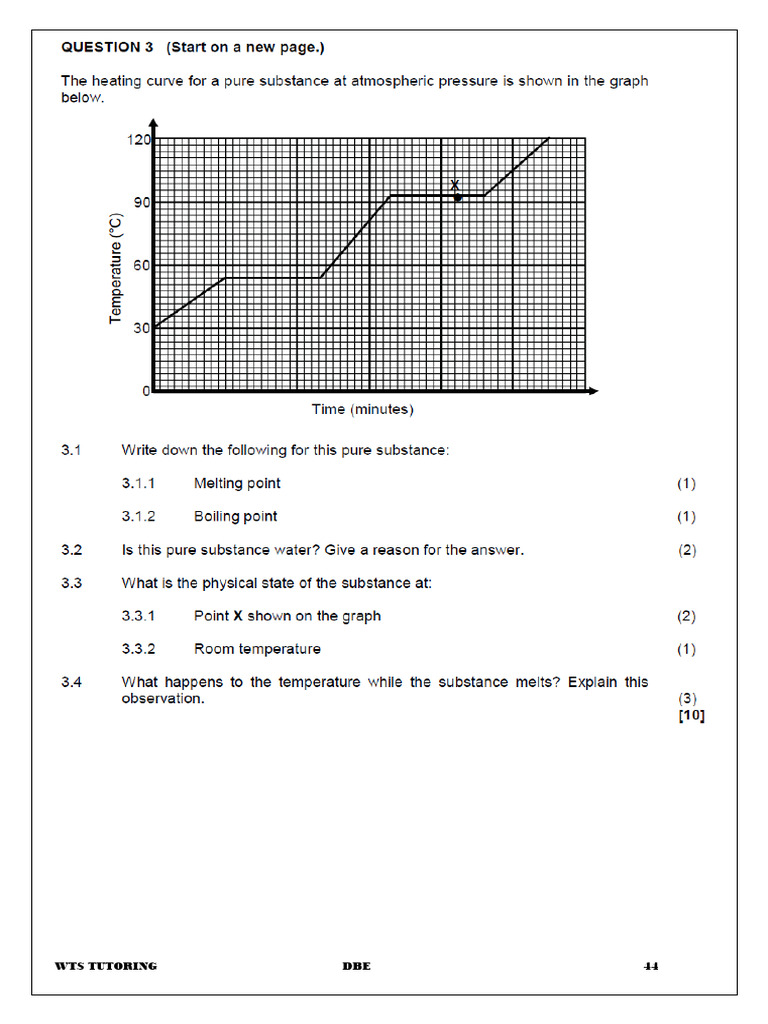 Exam Questions and Solutions Term 1 Chem Revision Grade 10 | PDF