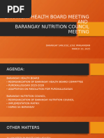 Barangay Nutrition Spot Map Overview | PDF | Health Promotion | Human ...