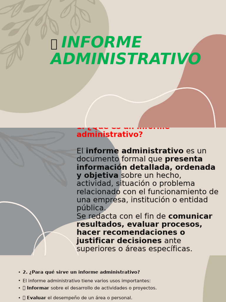? Informe Administrativo Yas | PDF