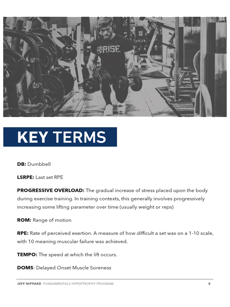 8 Fundamentals Hypertrophy Program | PDF