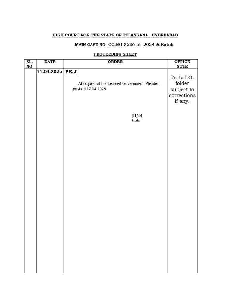 CC - NO.2536 of 2024 & Batch | PDF